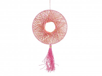 Diskus-Hänger Paper 35cm pink-gold · 2454-5