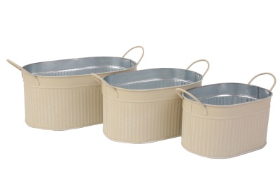 Zink-Jardiniere Elsa Set/3 elfenbein · 273103000142