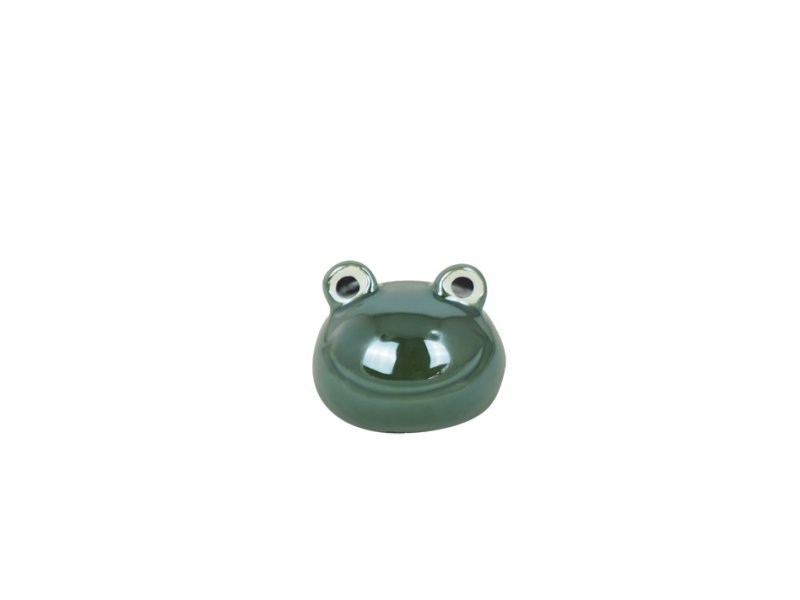 Keramik-Frosch Pete 9,5cm grün · 2327-51
