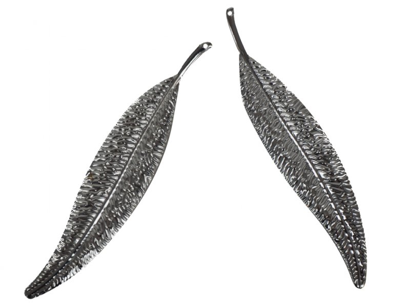 Metall-Feder Filigran 7cm silber · 2397-3