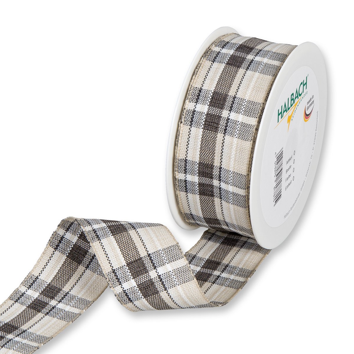 Band Karo 40mm schwarz-natur · 401640100