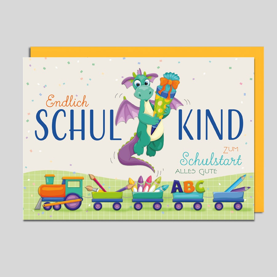 Karte Endlich Schulkind · UK-34736